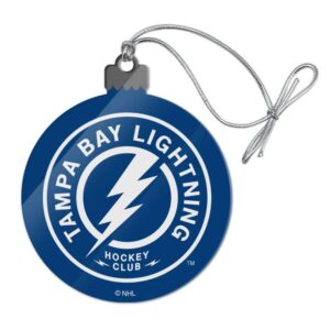 nhl tampa bay lightning logo acrylic christmas tree holiday ornament