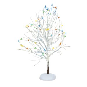 department 56 village accessories frost tree lit figurine, 11.42 inch, multicolor