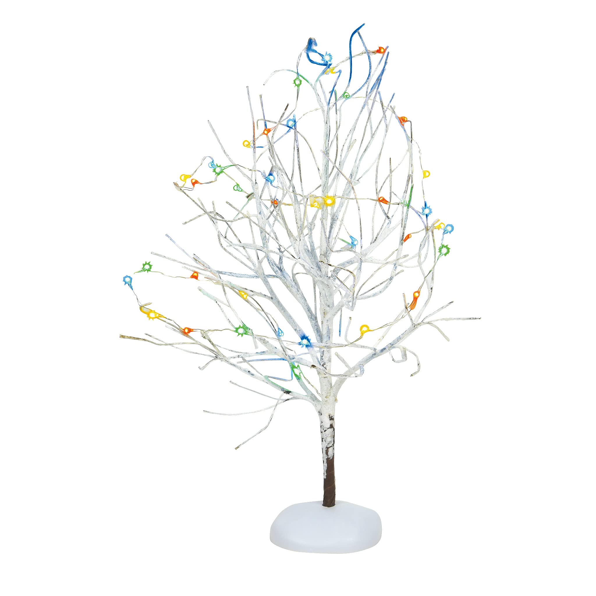 Department 56 Village Accessories Frost Tree Lit Figurine, 11.42 Inch, Multicolor