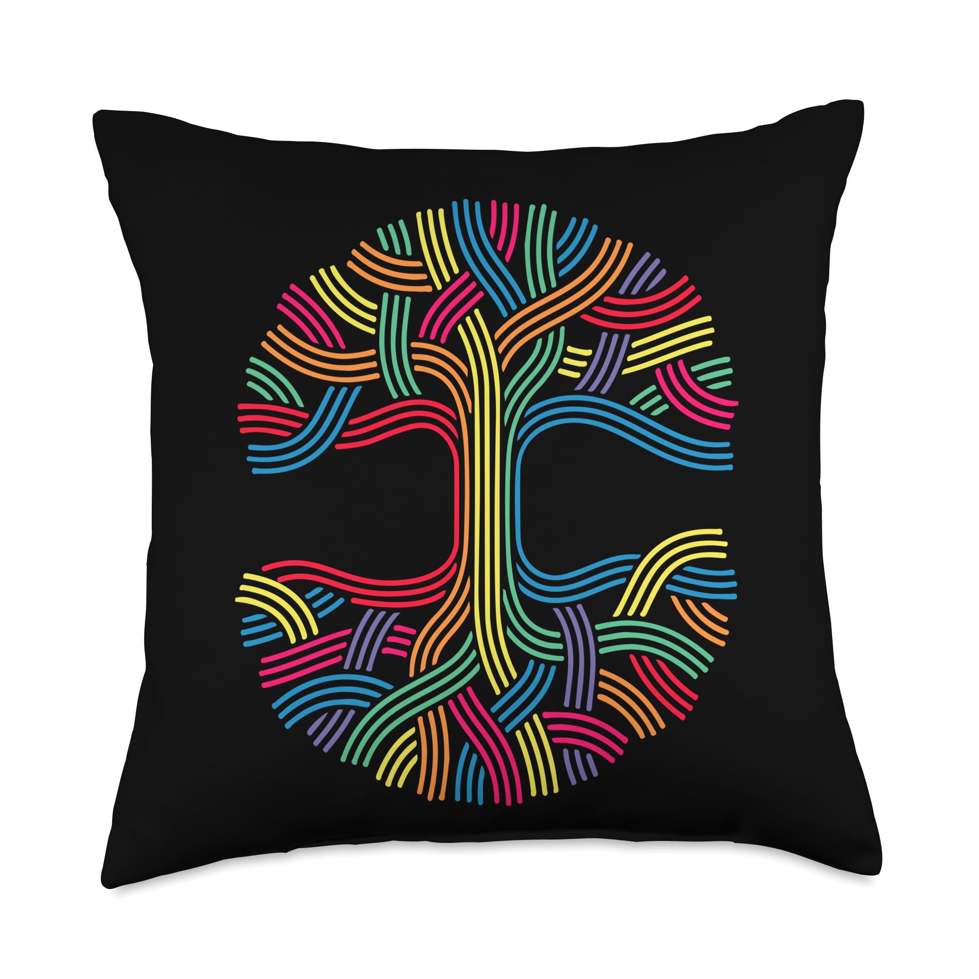 Oakland shirts, The Town, Hella Bay, Oakland Tree, Bay Area Throw Pillow, 18x18, Multicolor