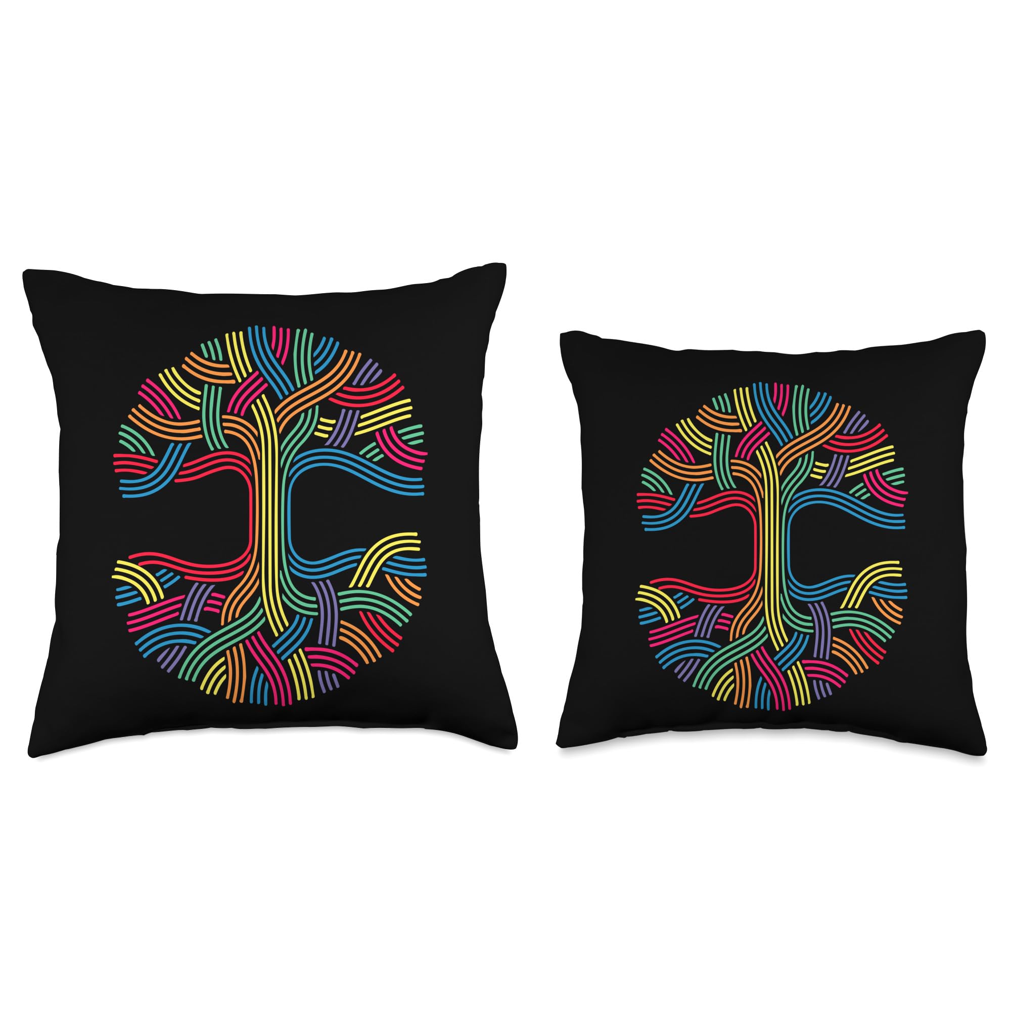 Oakland shirts, The Town, Hella Bay, Oakland Tree, Bay Area Throw Pillow, 18x18, Multicolor