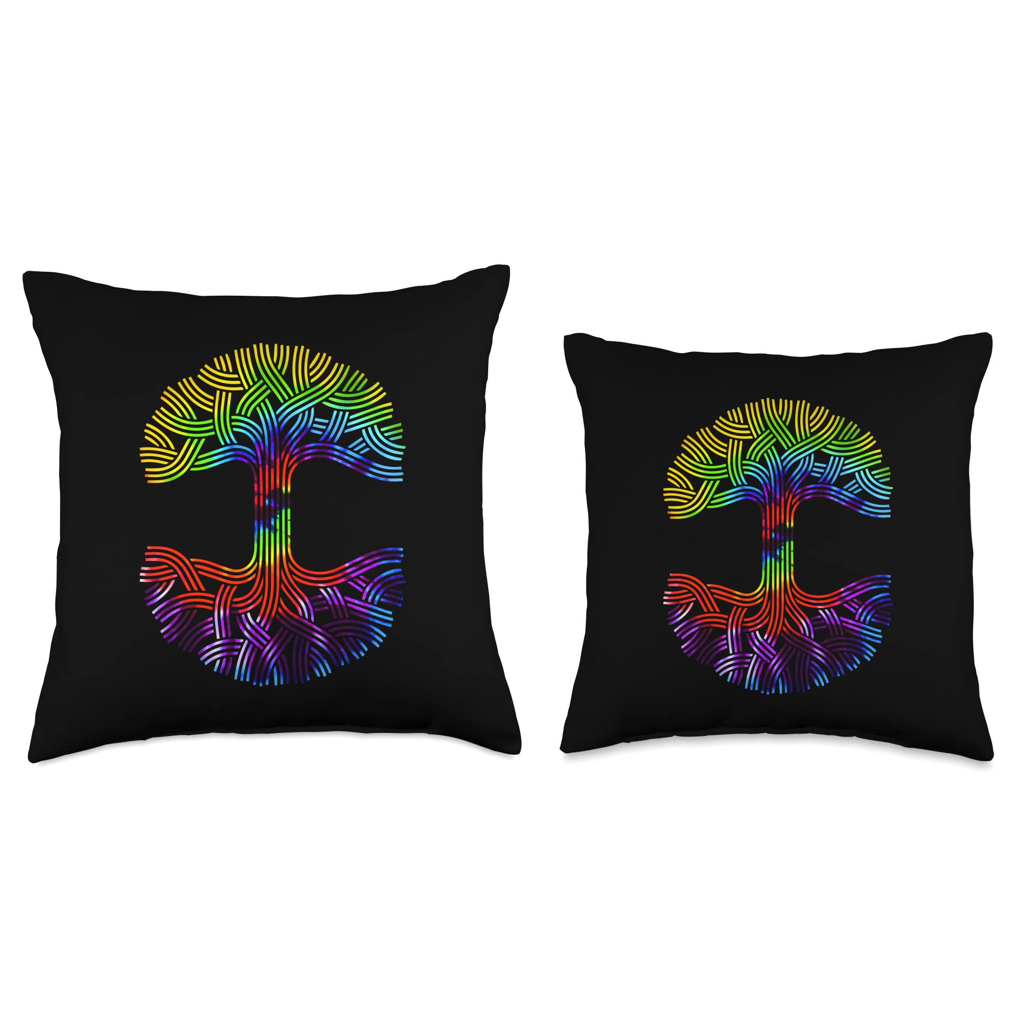 Oakland shirts, The Town, Hella Bay, Oakland Tree, Bay Area Throw Pillow, 18x18, Multicolor