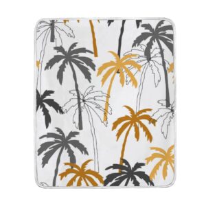 dreambay soft throw blanket for couch sofa palm tree pattern lightweight blanket women microfiber blanket for bed office camping travel 50x60 inches