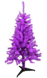 tree buddees purple halloween/christmas tree 4 feet tall decoration