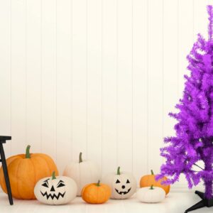 Tree Buddees Purple Halloween/Christmas Tree 4 Feet Tall Decoration