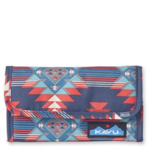 kavu mondo spender trifold wallet clutch travel organizer, mojave