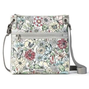 Sakroots Artist Circle Flat Crossbody, Blush In Bloom