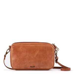 The Sak womens Cora Leather Crossbody, Tobacco Floral Embossed, One Size US