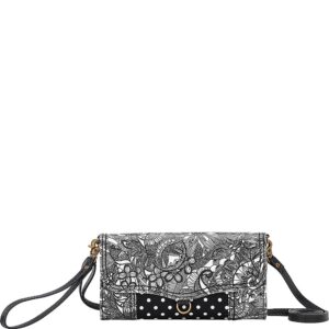 sakroots thea phone wallet crossbody black/white spirit desert one size