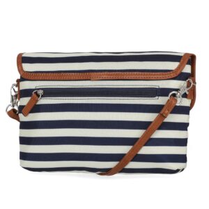 Nautica womens Crossbody Wallet Wristlet Clutchh, Indigo/Bone/Sand, One Size US