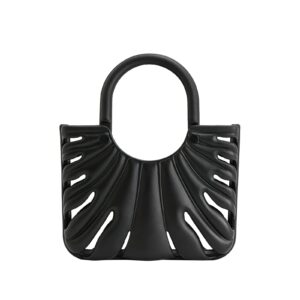 JW PEI Faye Leaf Beach Bag - Black