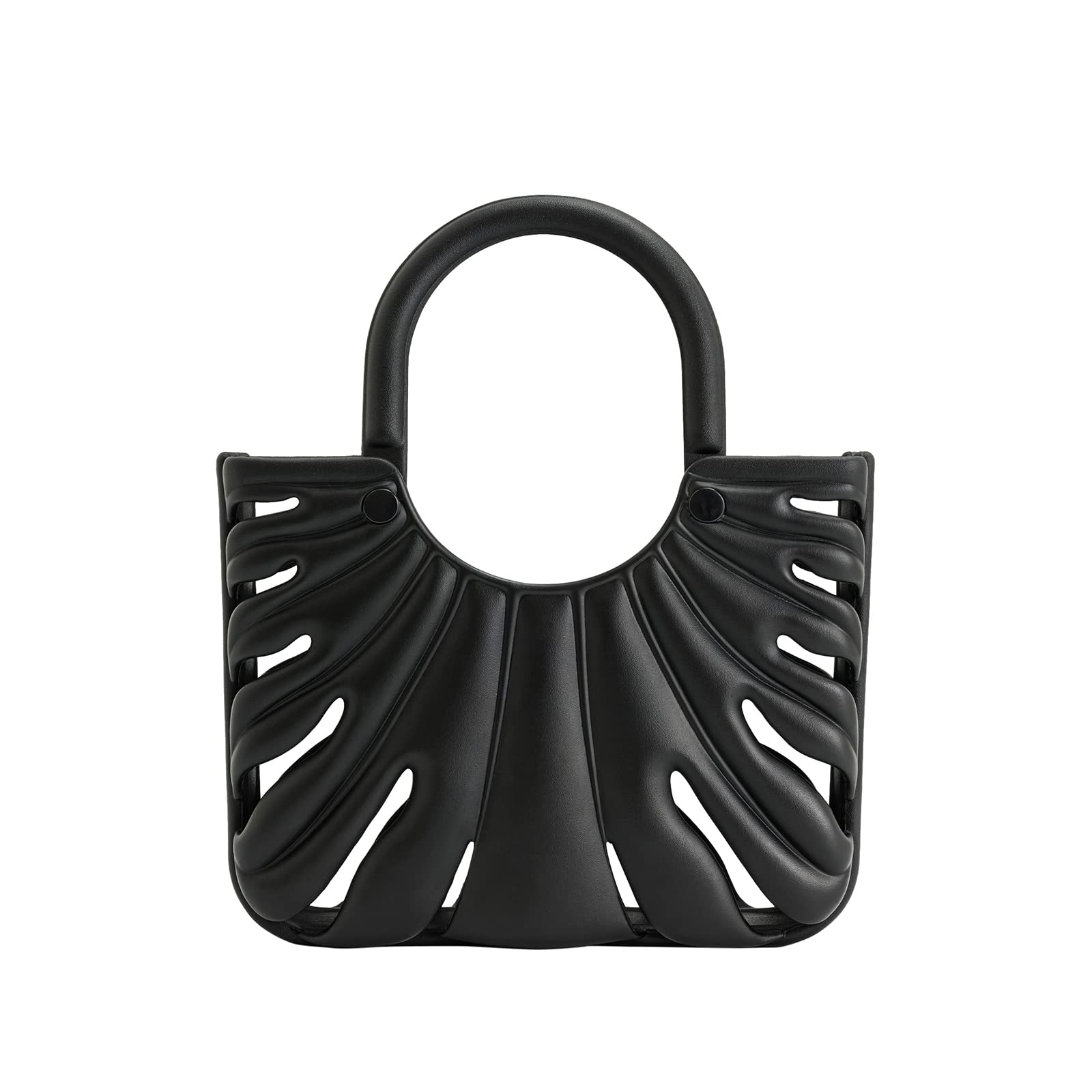 JW PEI Faye Leaf Beach Bag - Black