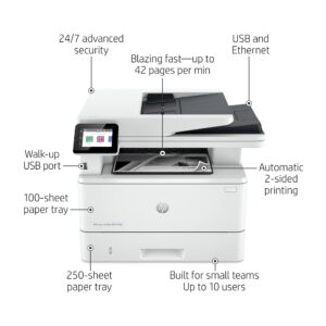 HP LaserJet Pro MFP 4101fdn Black & White Printer with Fax (Renewed)