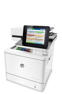 renewed hp color laserjet enterprise mfp m577c print copy scan fax b5l54a advanced workflow features usb network duplex with 90 days warranty