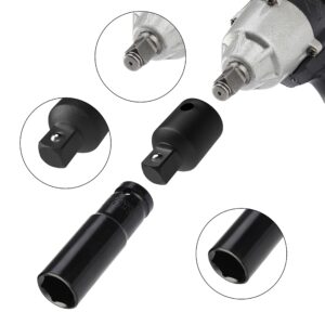 Bates- Impact Socket Adapter and Reducer Set, 4-pcs, Impact Sockets Adapter Sets, Impact Adapter, Socket Adapter Set, 1/2 to 3/8 Socket Adapter, 3/8 to 1/2 Socket Adapter, 3/8 to 1/4 Socket Adapter