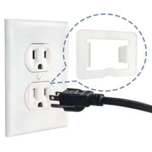 12 Packs Loose Outlet Fix Plug | Make Your Loose Socket Jack Snug for Power Plug | Socket Extender Secured onto Wall Socket | Won't Fall Out Easily or Cut Off Electricity - Matte White