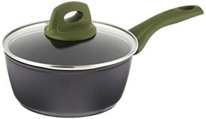 bialetti simply italian nonstick covered sauce pan, 1.9 quart, multicolored