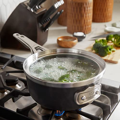 Calphalon Premier Space-Saving Hard-Anodized Nonstick 12-Quart Stock Pot with Lid