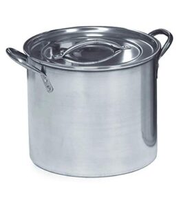 imusa usa stainless steel stock pot 20-quart, silver