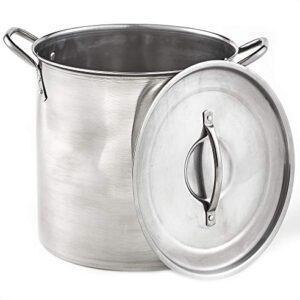 IMUSA USA Stainless Steel Stock Pot 20-Quart, Silver