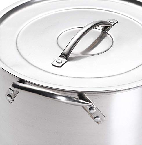 IMUSA USA Stainless Steel Stock Pot 20-Quart, Silver