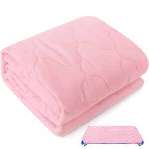 Cot Sheet for Standard Size Daycare/Pre-School Cot Kids Nap Mat Sheet 23" x 51", Children’s Naptime Cot Sheet, Breathable Nap Mat for Boys and Girls, Pink