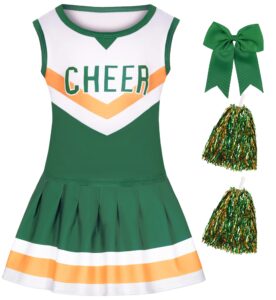 kakalver cheerleader costume for girls cheerleader outfit for halloween dress up cheerleader gifts