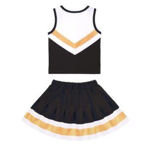 SCYPRUTH Cheerleader Costume for Girls Cheerleader Outfit for Cheerleading Dress Up Halloween Cheerleader Gifts