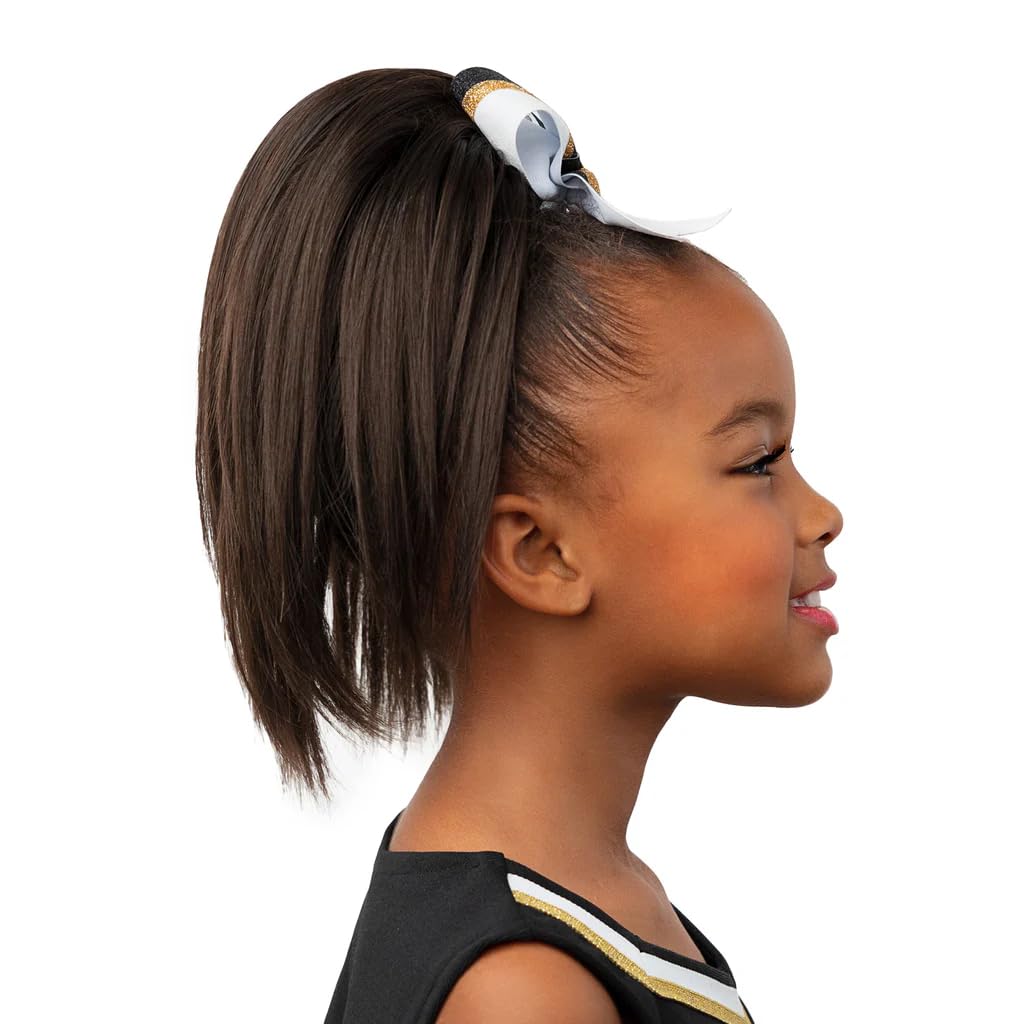 Girly Curls Cheerleader 11" straight Ponytail Hairpiece for Girls and Teens (California)