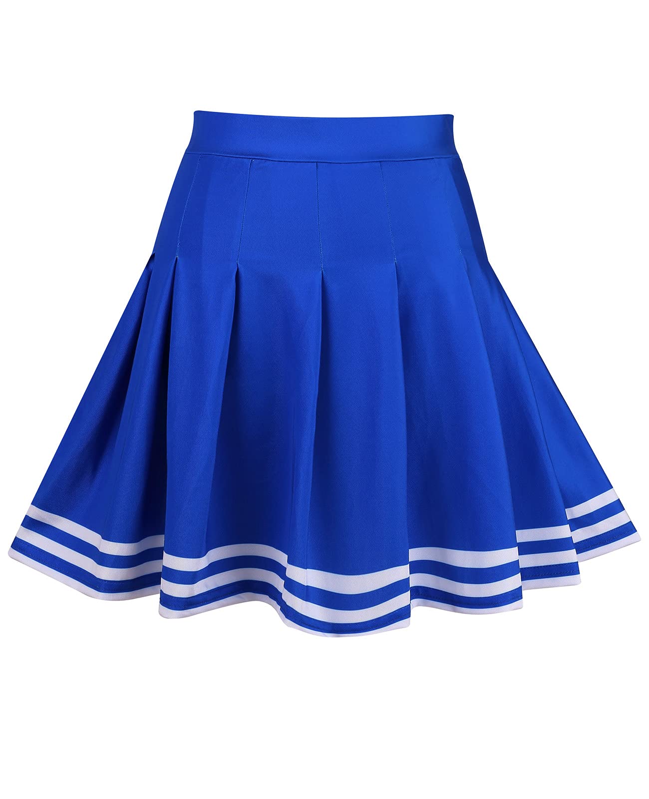 GRAJTCIN Cheerleader Costume for Women Halloween Cosplay Girls Cheerleading Uniform Cheer Outfit Crop Top Dress (XS, Blue)