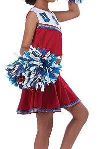 California Costumes Patriotic Cheerleader Child Costume, Medium, Red