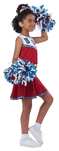 California Costumes Patriotic Cheerleader Child Costume, Medium, Red