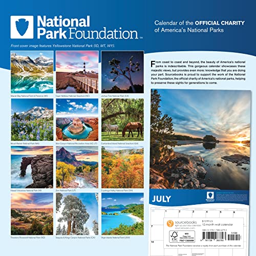 2024 National Park Foundation Wall Calendar: 12-Month Nature Calendar & Photography Collection (Monthly Calendar)