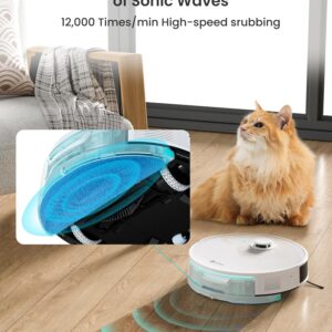 Lefant N3 Robot Vacuum and Mop Combo, Precision Mapping with Lidar & dToF Sensors, Max 4000Pa Suction, Ultrasonic Carpet Detection, Robotic Vacuum Cleaner with Sonic Mopping, WiFi/App/Alexa Control