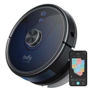 eufy robovac l35 hybrid robot vacuum and mop with 3,200pa ultra strong suction, ipath laser navigation,multi floor mapping,advanced app control,controllable water tank,compatible with alexa(renewed)