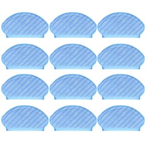 neutop replacement microfiber mopping pads compatible with ecovacs deebot ozmo t5, n7, 920, 950 robot vacuums, 12-pack.