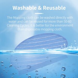 neutop Replacement Microfiber Mopping Pads Compatible with Ecovacs Deebot OZMO T5, N7, 920, 950 Robot Vacuums, 12-pack.