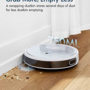 Yeedi mop Station pro Robot Vacuum and Mop, Self-Cleaning 3 in 1, Robotic Vacuum with Dual Power Spin Mopping, 3000Pa Suction, Smart Mapping, Carpet Detection, Pet-Friendly Design with 750ml Dustbin