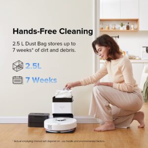 roborock Q7 Max+ Robot Vacuum Cleaner, Hands-Free Cleaning for up to 7 Weeks, Robotic Vacuum with APP-Controlled Mopping, 4200Pa Suction, No-Mop&No-Go Zones, 180mins Runtime