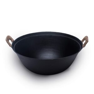 臻三环 ZhenSanHuan Handmade Cast Iron wok No Coating No painting Healthy LongLasting (36CM/14'')