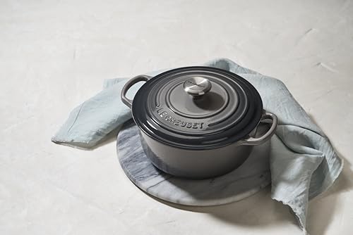 Le Creuset Enameled Cast Iron Signature Round Dutch Oven, 5.5 qt., Oyster