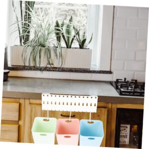 Zerodeko 3 Sets Sorting Trash Can Trash Container Hanging Trash Cans Kitchen Garbage Bin Recycling Bin Garbage Can Waste Paper Basket Desktop Office Plastic Classification Bucket