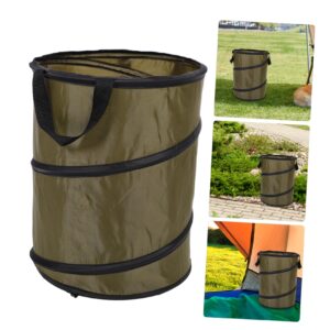 GANAZONO Folding Trash can Recycle Trash can auto Trash Bag Portable car Trash can Portable Garbage bin car Trash bin Camping Garbage can Yard Waste Container Lawn Steel Wire Household