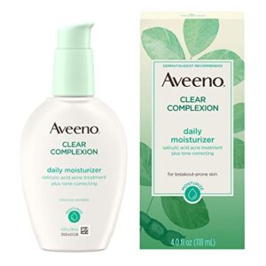 aveeno clear complexion oil-free moisturizer for sensitive skin - 4 fl oz