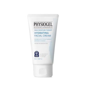 physiogel hydrating facial cream moisturizer, provides 72 hrs of hydration for normal to dry sensitive skin, fragrance free, strengthens skin barrier, face cream for men & women, ceramide, squalane