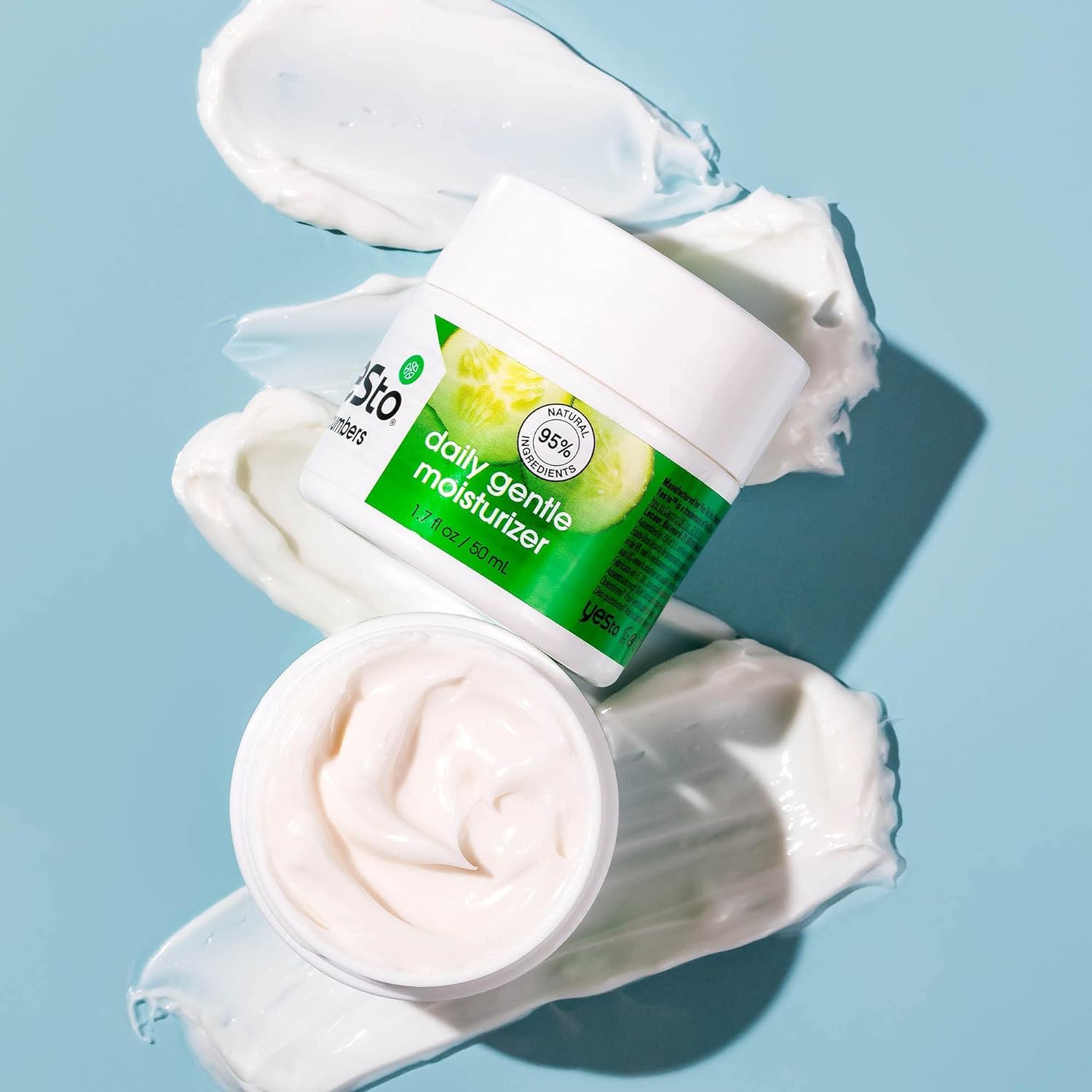 Yes To Cucumbers Sooth And Calming Daily Gentle Moisturizer For Sensitive Skin With Aloe And Sweet Almond Oil, 1.7 Fl Oz