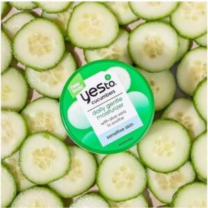 Yes To Cucumbers Sooth And Calming Daily Gentle Moisturizer For Sensitive Skin With Aloe And Sweet Almond Oil, 1.7 Fl Oz