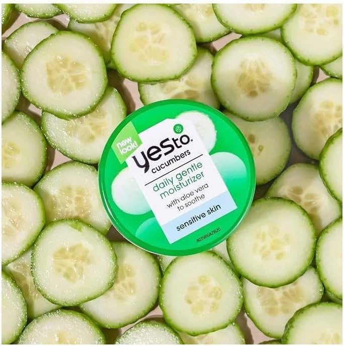 Yes To Cucumbers Sooth And Calming Daily Gentle Moisturizer For Sensitive Skin With Aloe And Sweet Almond Oil, 1.7 Fl Oz