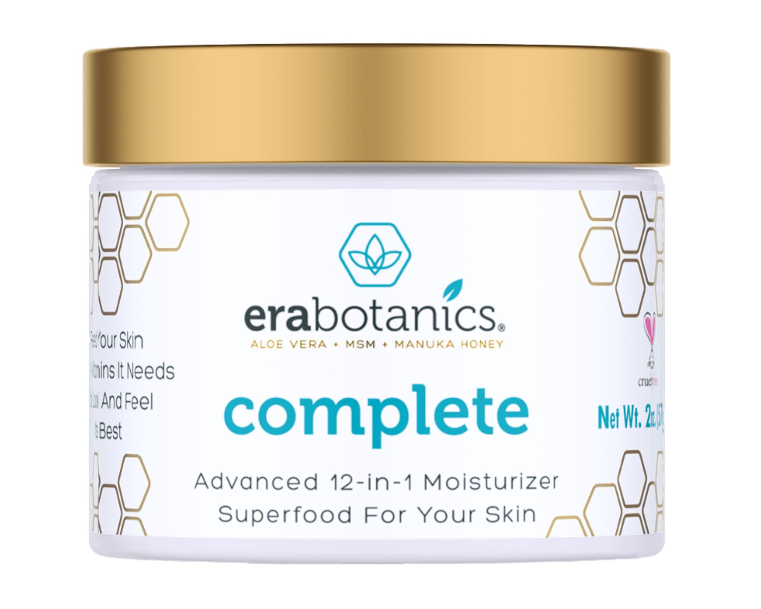 Era Organics Face Moisturizer Cream - Advanced 12-In-1 Rejuvenating Facial Cream With Superfood Complex Manuka Honey, Hyaluronic Acid, Hemp Oil & More - Anti Aging Wrinkle Face Cream For Women & Men