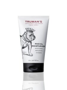 truman's gentlemen's groomers - men's facial moisturizer - fixes dry skin, rich in vitamin b to reduce inflammation, cooling eucalyptus oil 4oz